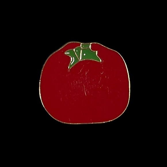 Jewelry | Tomato Enamel Pin | Poshmark